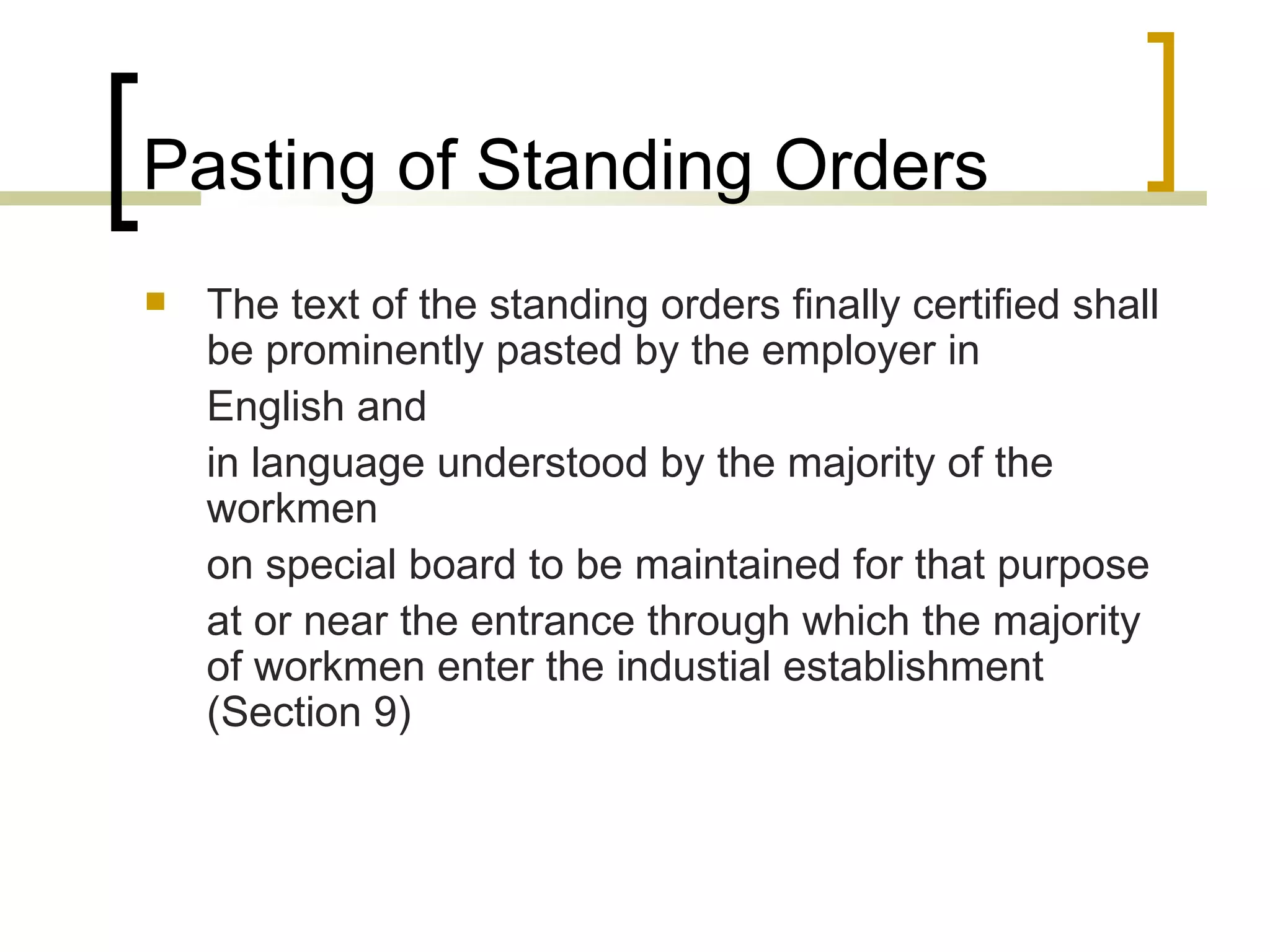 The industrial emp.(standing order) 1946 | PPT