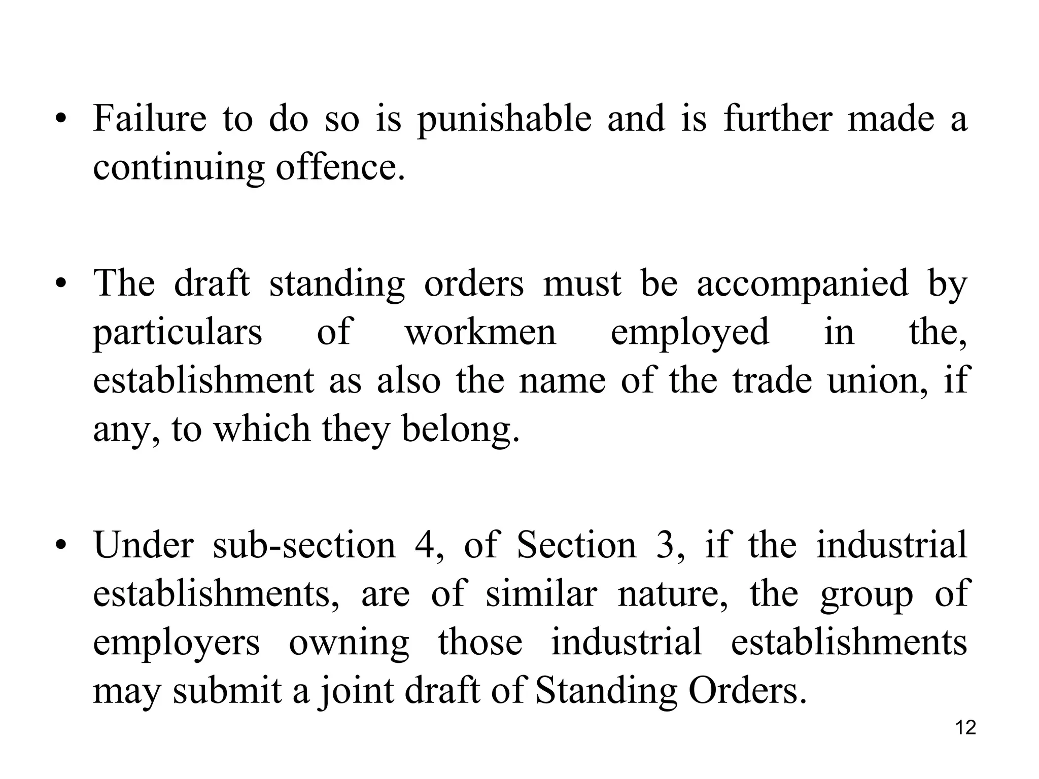 The Industrial Employment Standing Orders Act, 1946 | PPTX