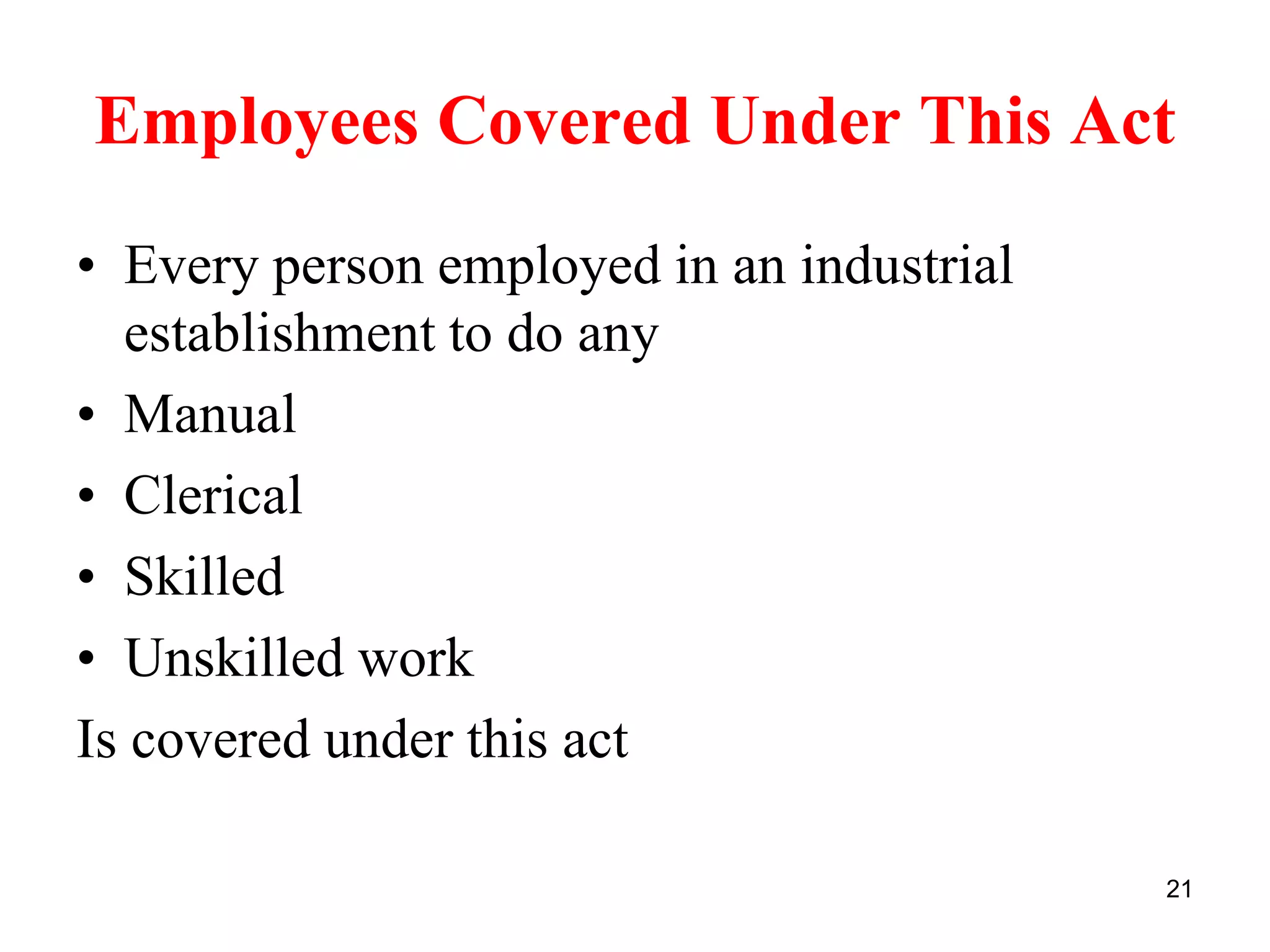 The Industrial Employment Standing Orders Act, 1946 | PPTX
