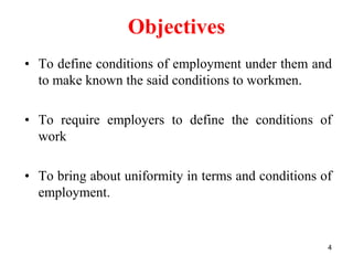 The Industrial Employment Standing Orders Act, 1946 | PPTX
