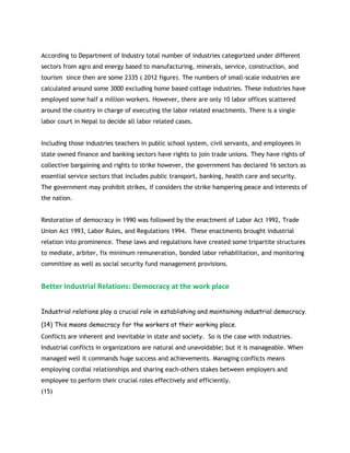 IMPACT OF GLOBALIZATION AND INITIATION OF TRADE UNION WITH SPECIAL ...