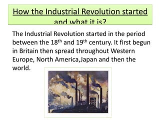 The industrial revolution | ODP