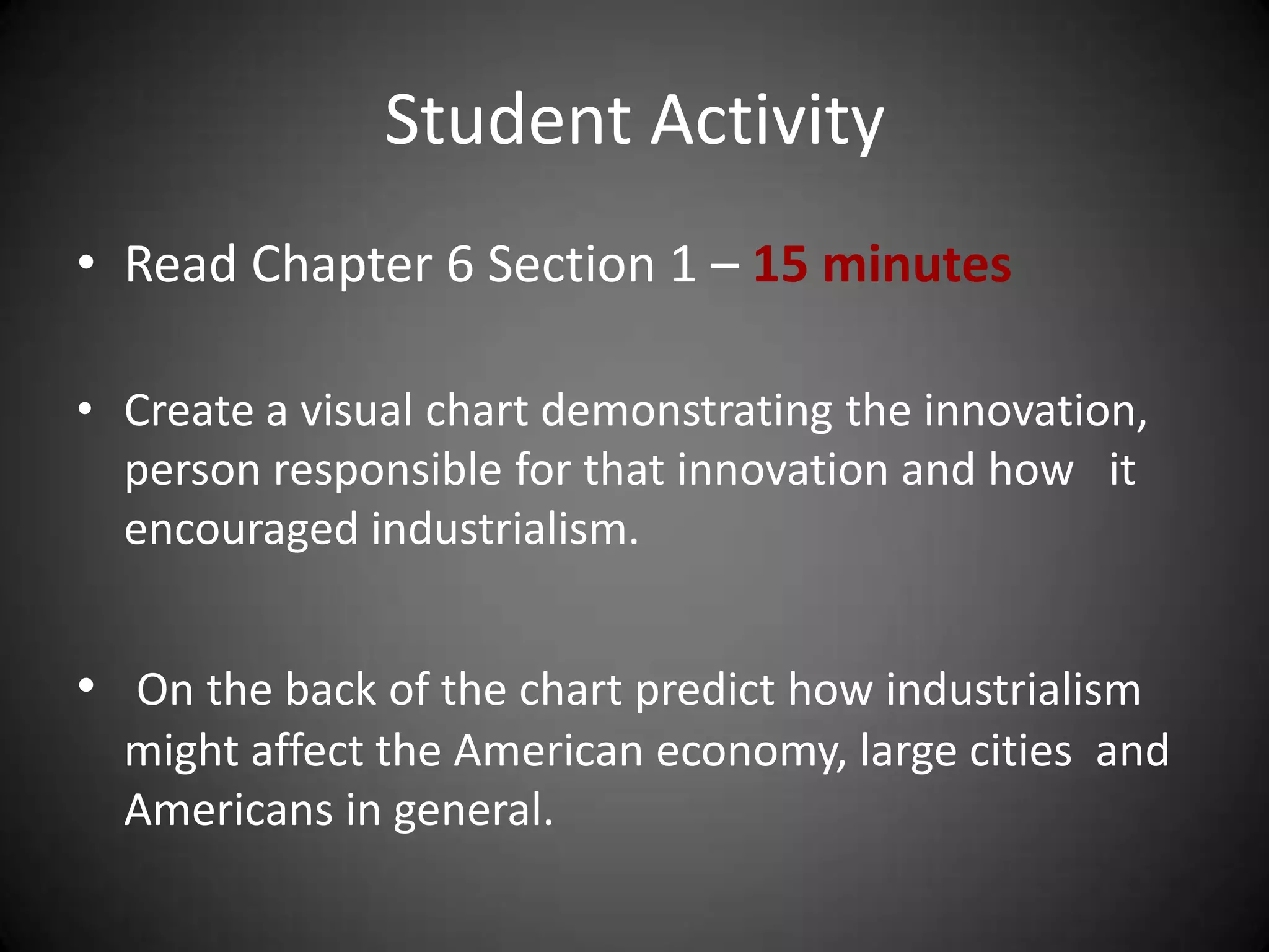 Chapter 6 The industrial revolution | PPT