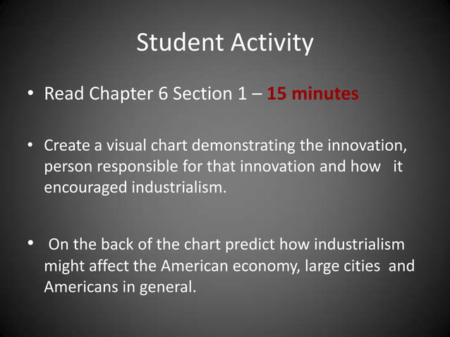Chapter 6 The industrial revolution | PPT
