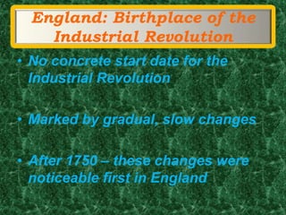 The industrial revolution | PPT
