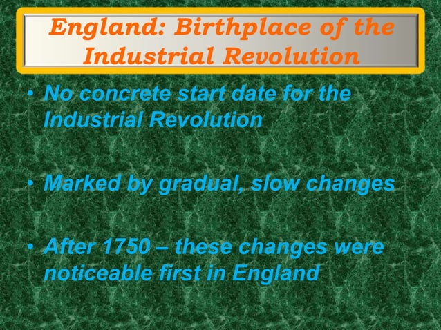 The industrial revolution | PPT