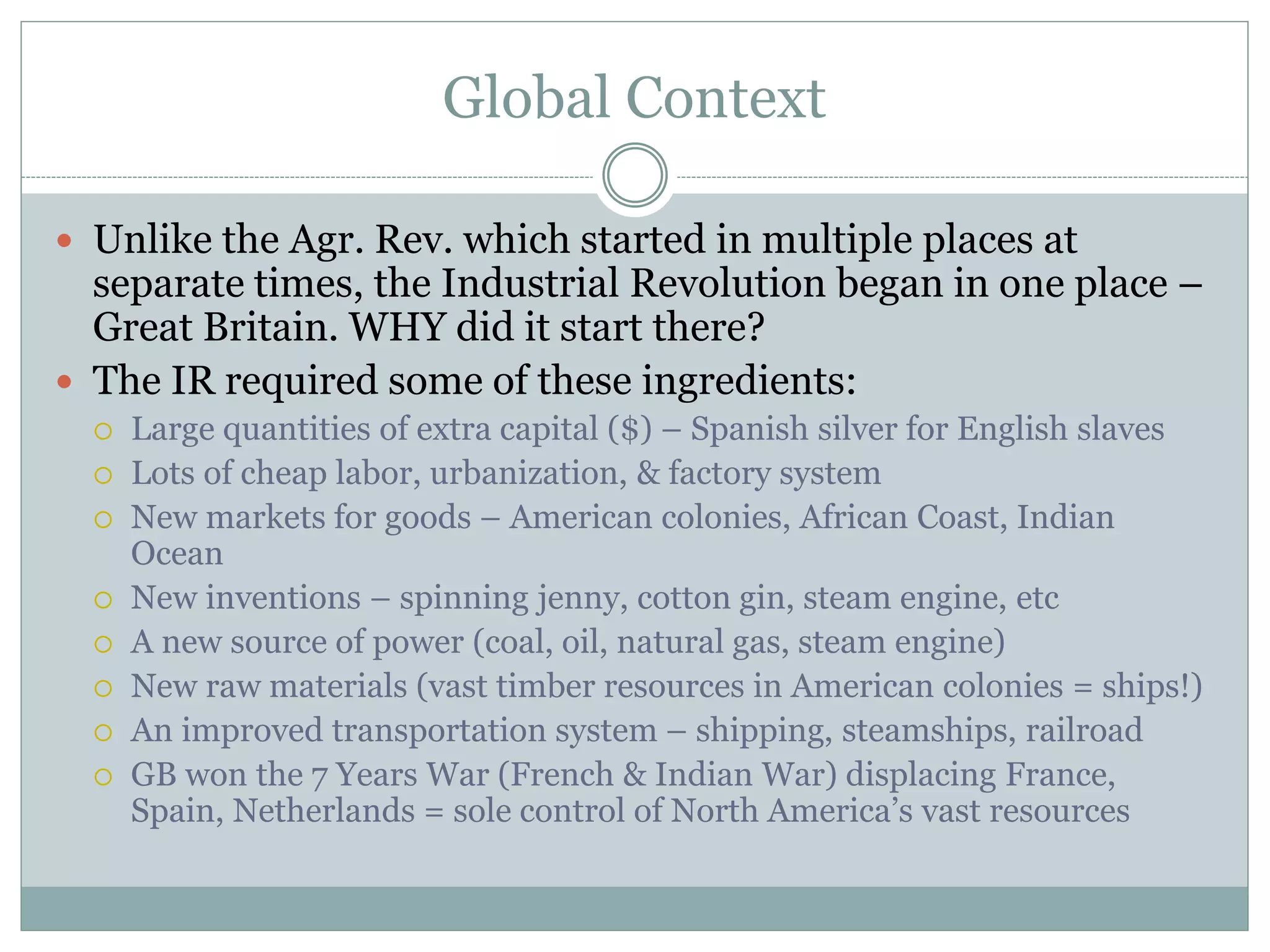 The industrial revolution | PPT