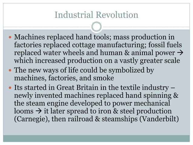 The industrial revolution | PPT