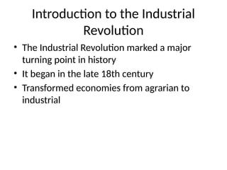 The_Industrial_Revolution - A tale of History | PPTX