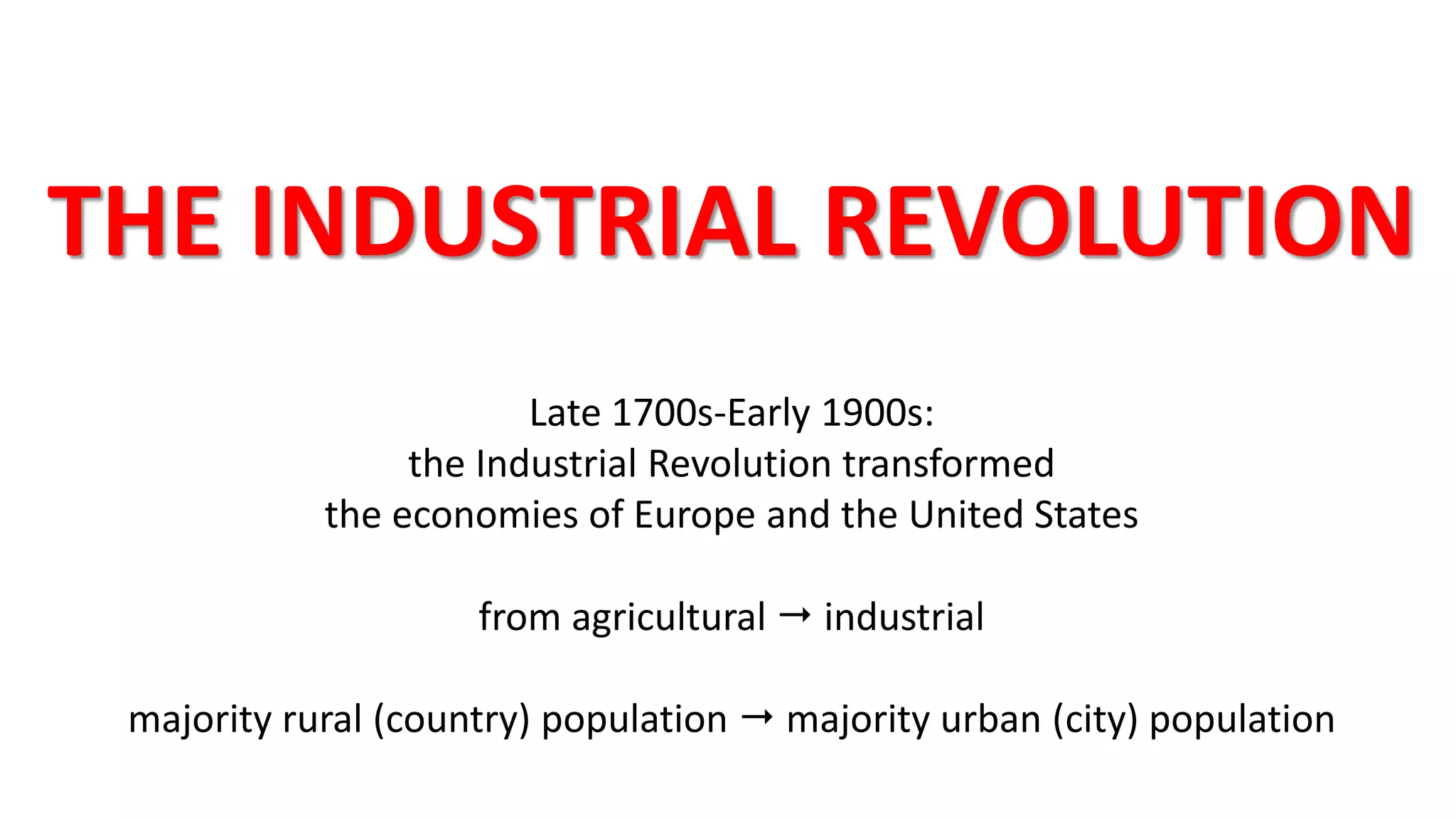 The industrial revolution | PPTX