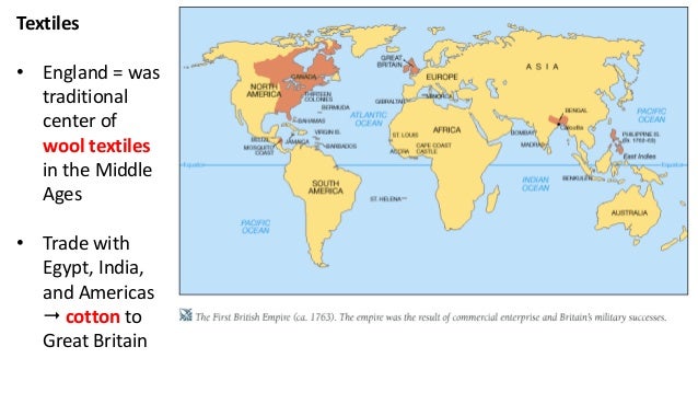 Map Of The Industrial Revolution Around The World