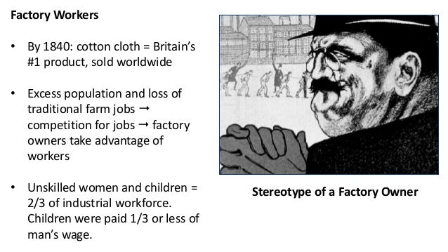 Industrial Revolution Factory Owners