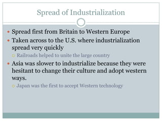 The industrial revolution4.1 | PPTX | Rail Travel | Travel Type