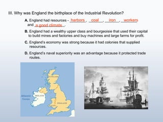 Theindustrialrevolutionnotes 091004231522-phpapp02 | PPT