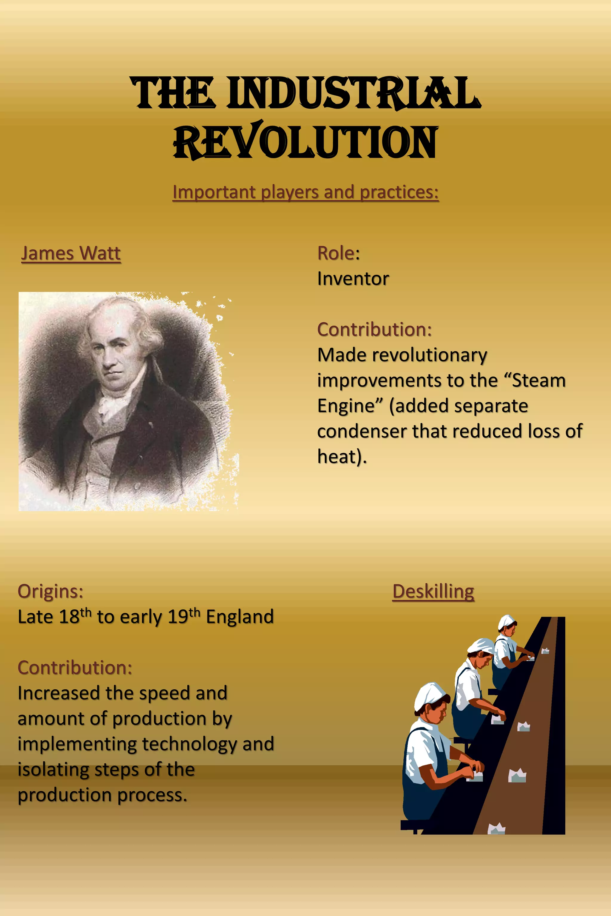 The industrial revolution poster (revised) | PPTX