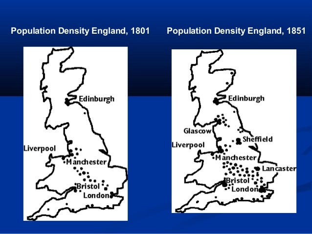 England Industrial Revolution Population Map The Impact Of The