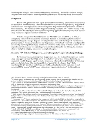The inevitability of interchangeability | PDF | Pharmaceutical Industry ...