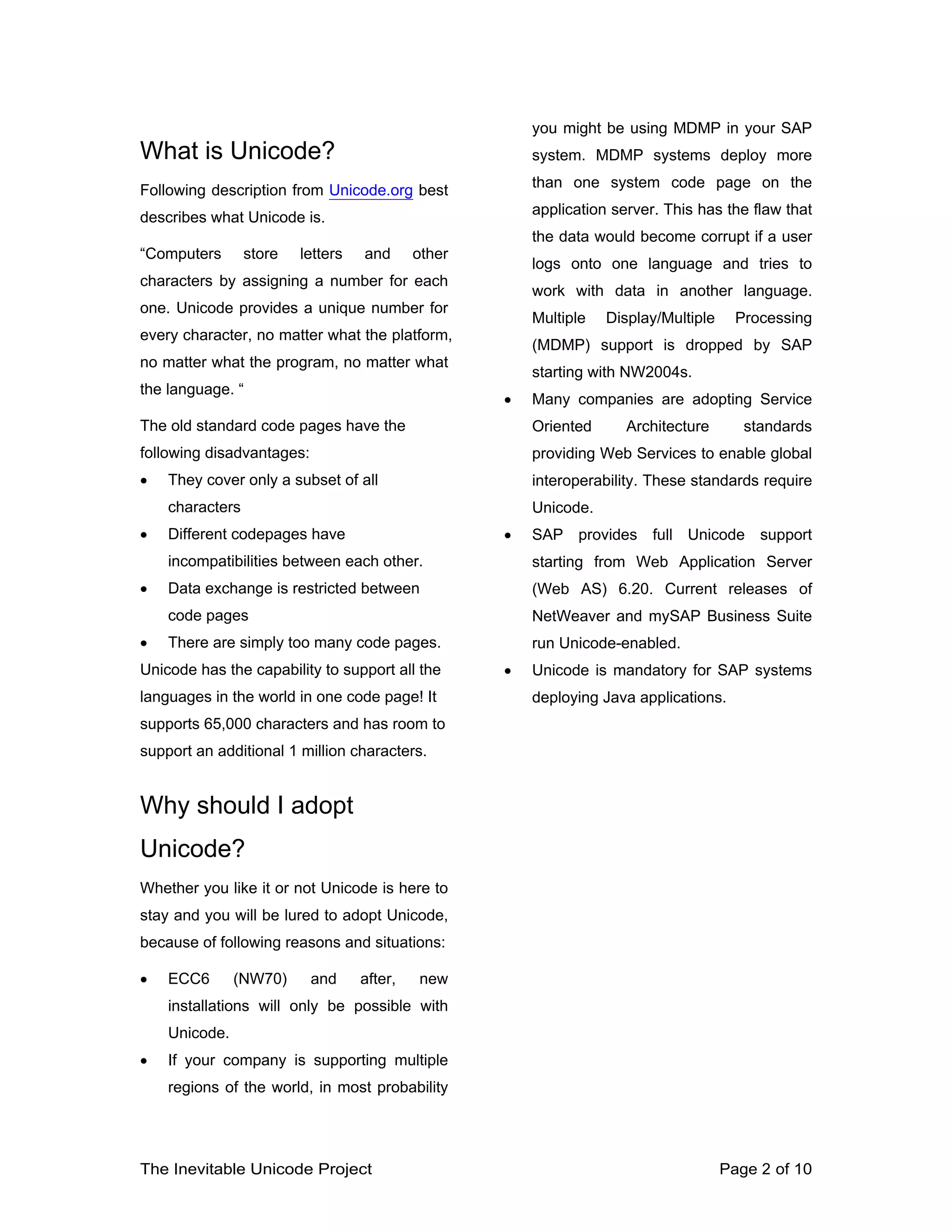 The inevitable unicode conversion project white paper by tikkana | PDF | Web Development | Internet