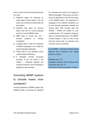 The inevitable unicode conversion project white paper by tikkana | PDF ...