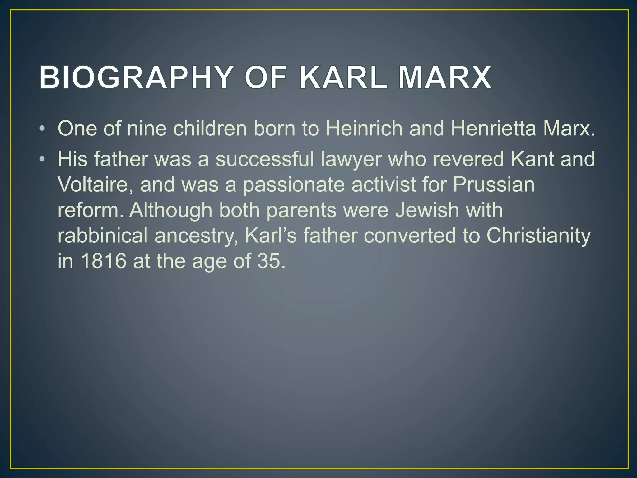 The inexorable system of karl marx report | PPTX | Economy | Business ...