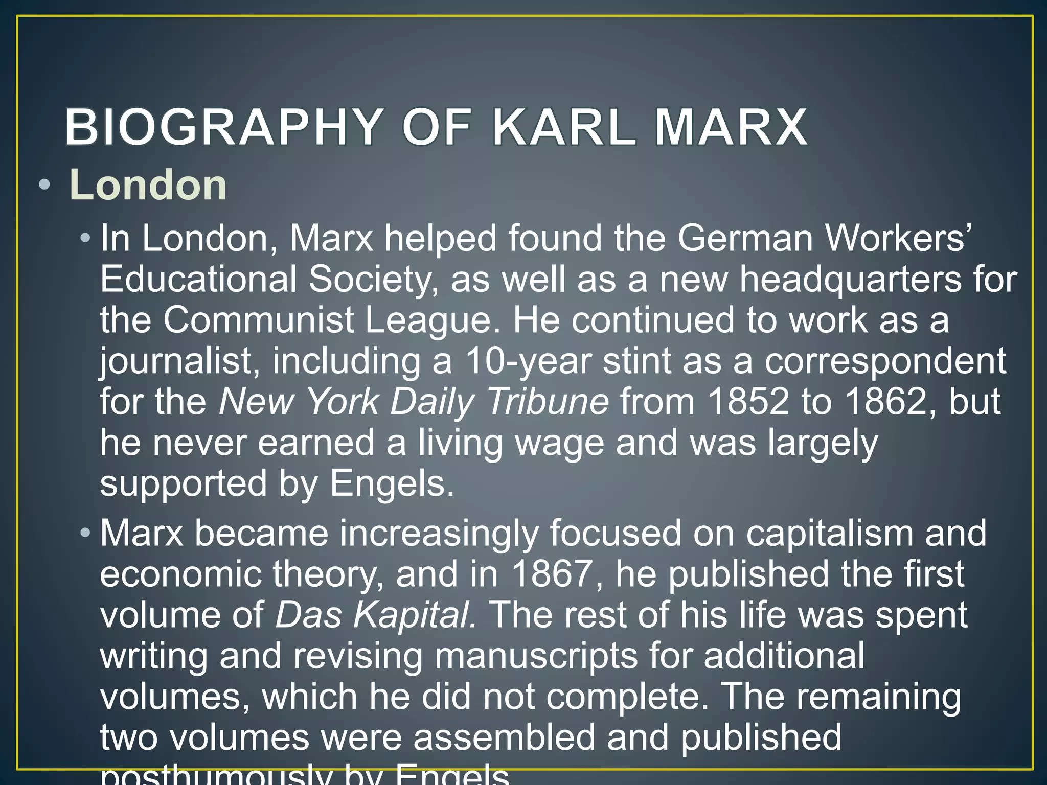 The inexorable system of karl marx report | PPTX | Economy | Business ...