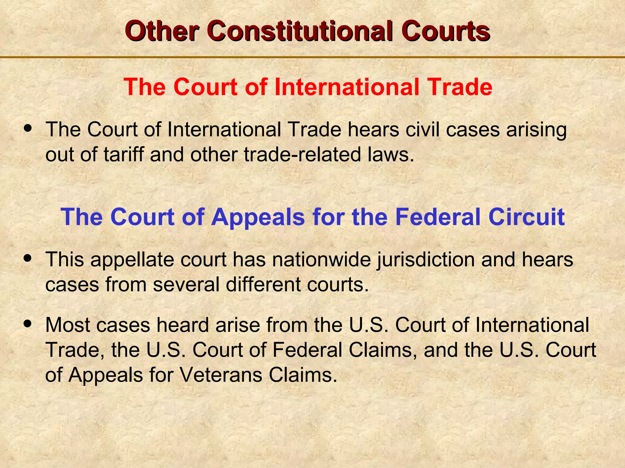 The inferior courts | PPT