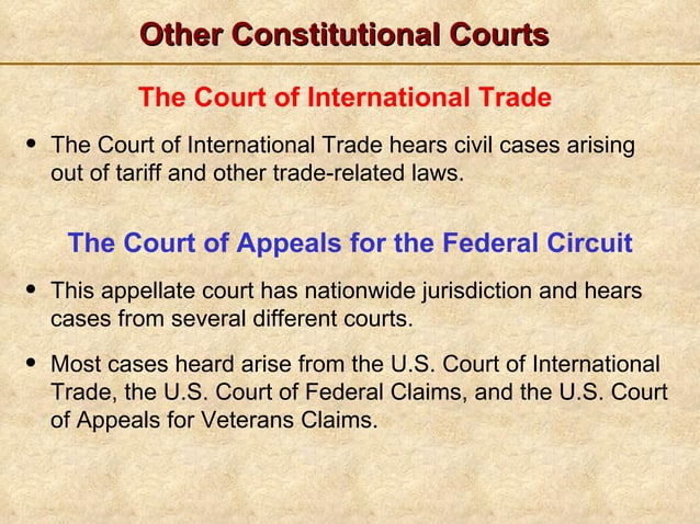 The inferior courts | PPT
