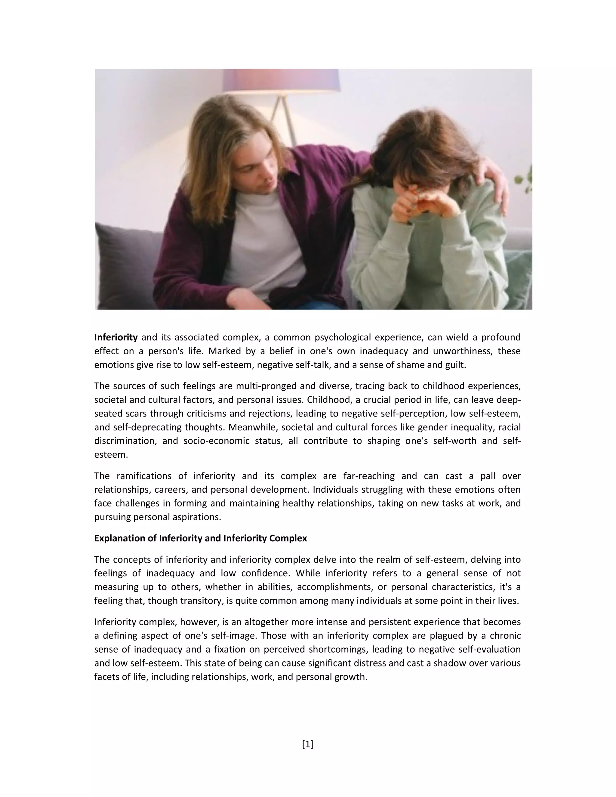 The Inferiority Complex Trap- How to understand and overcome | PDF