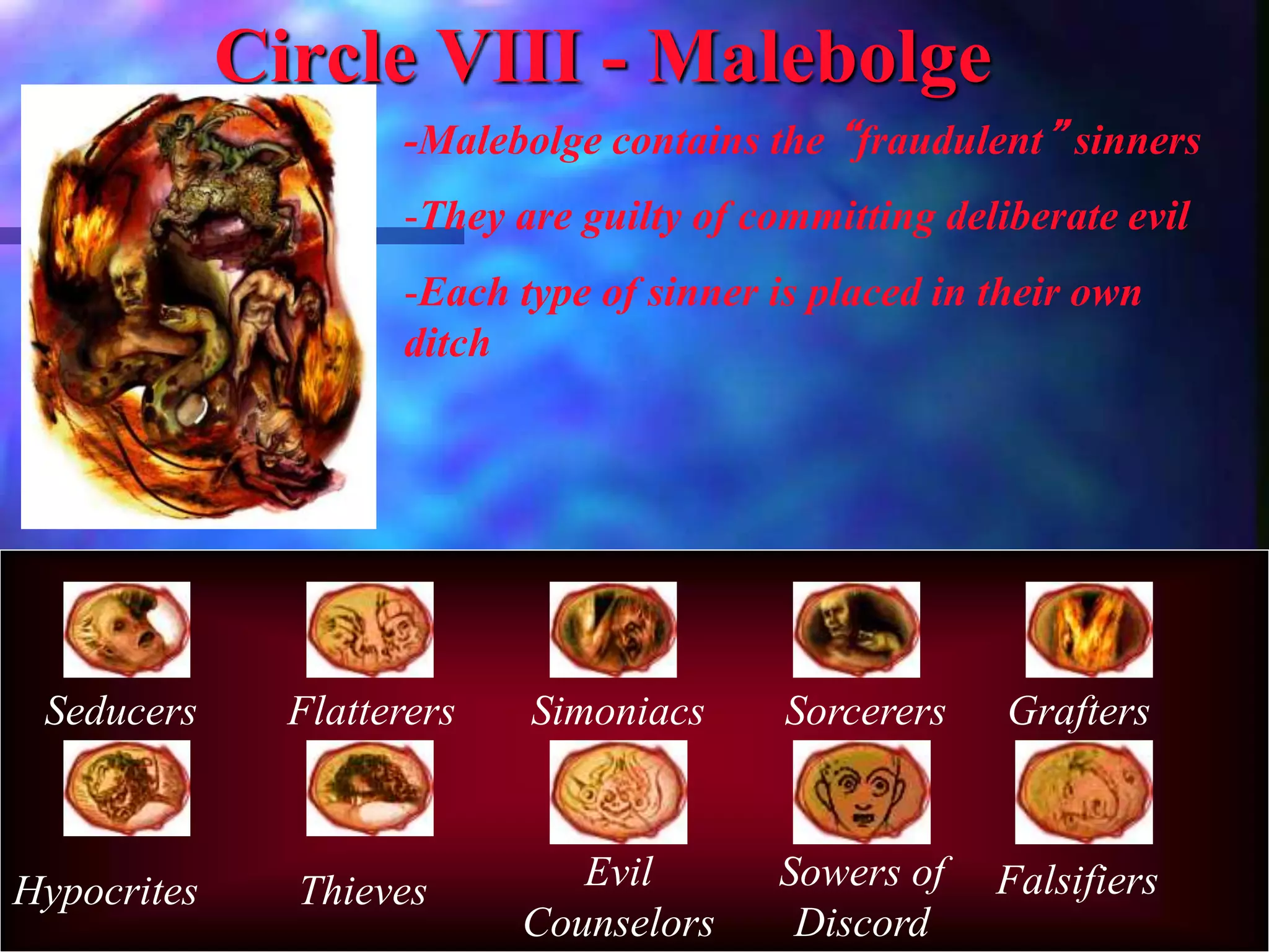 Dante's Inferno - The Nine Levels of Hell | PPTX