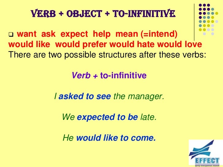 The infinitive