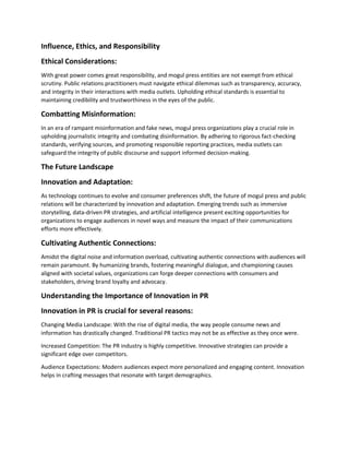 The Influence and Evolution of Mogul Press in Contemporary Public ...