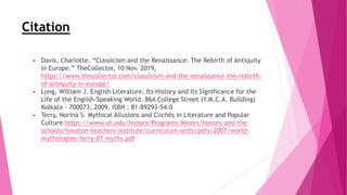 The Influence of Classical Antiquity on Renaissance Literature.pptx