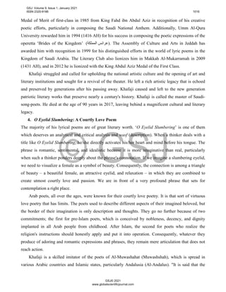 The Influence of Ibrahim Khafaji as Arabic Lyric Poet - تأثير إبراهيم ...