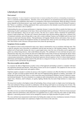 The influence of stress on the performance of pilots in aviation | PDF