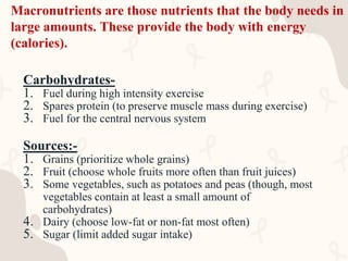 The influence of vitamins, macro and microelements on metabolic ...