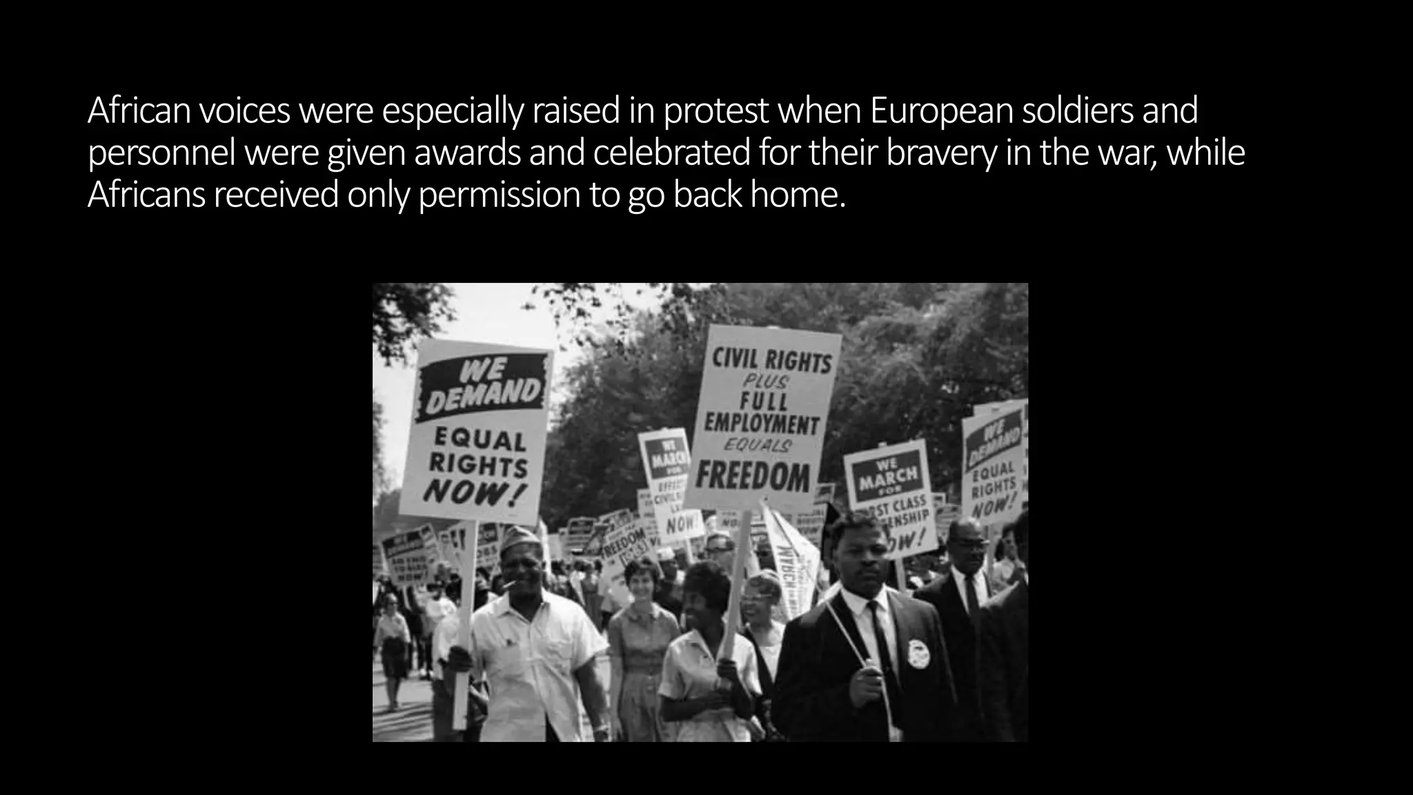 The influence of wwii on african nationalism | PPTX