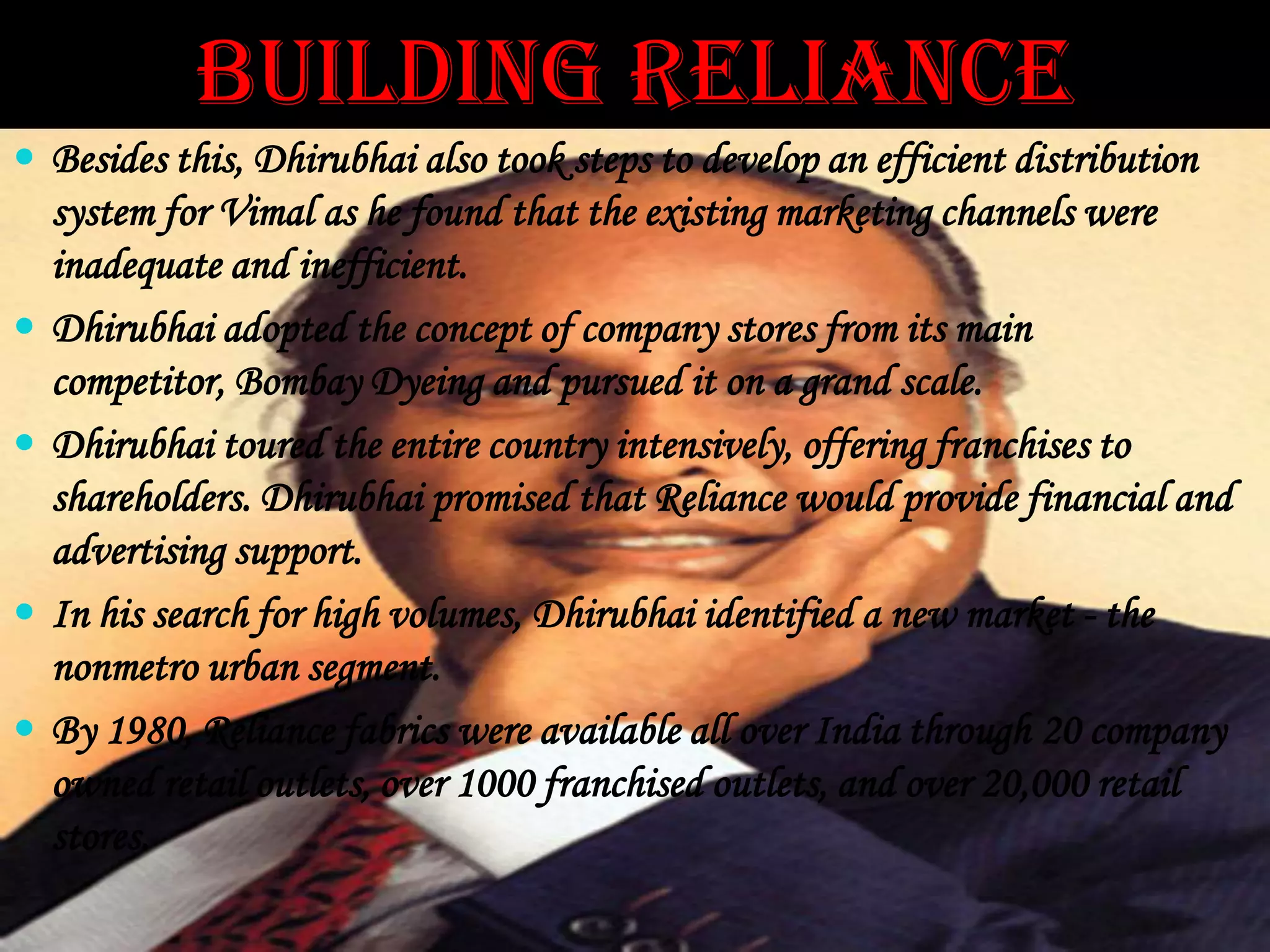 The influential businessman dhirubhai ambani | PPTX
