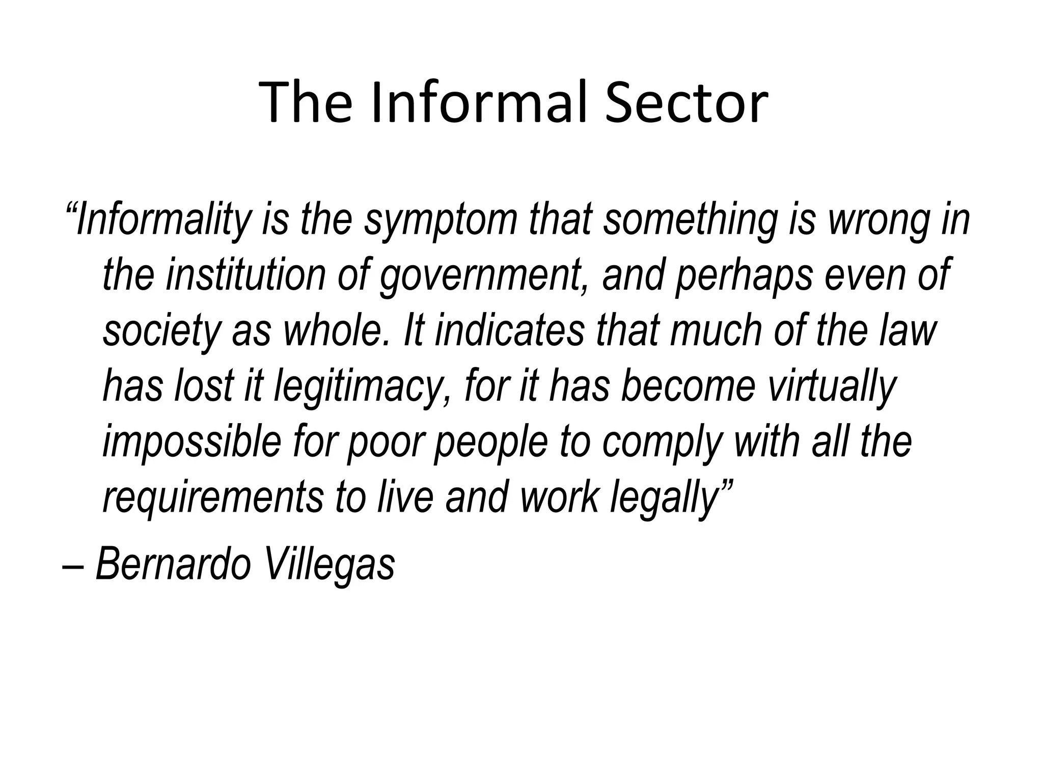 GRADE 10 THE INFORMAL SECTOR | PPT