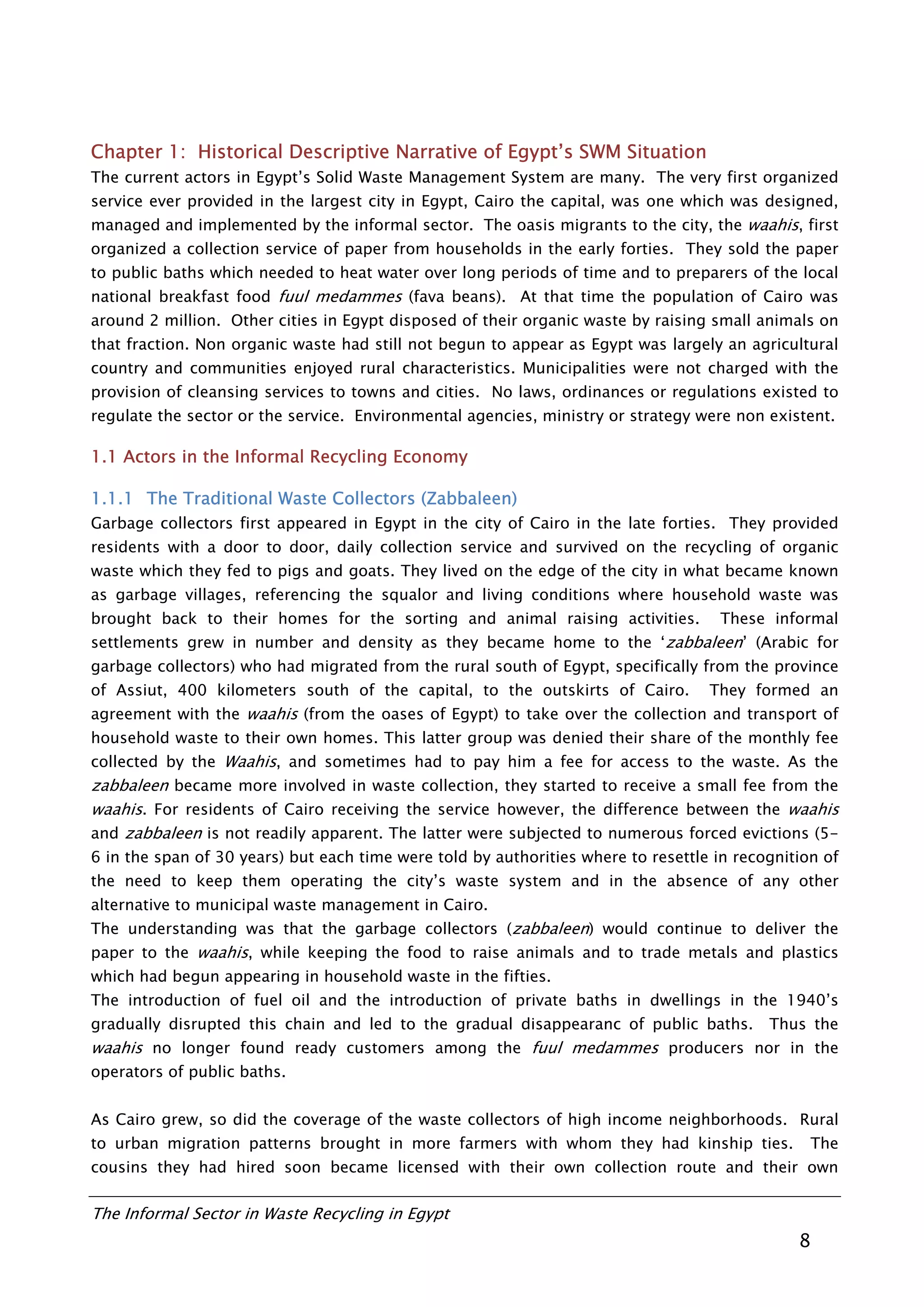 The informal sector in waste recycling in egypt2 | PDF