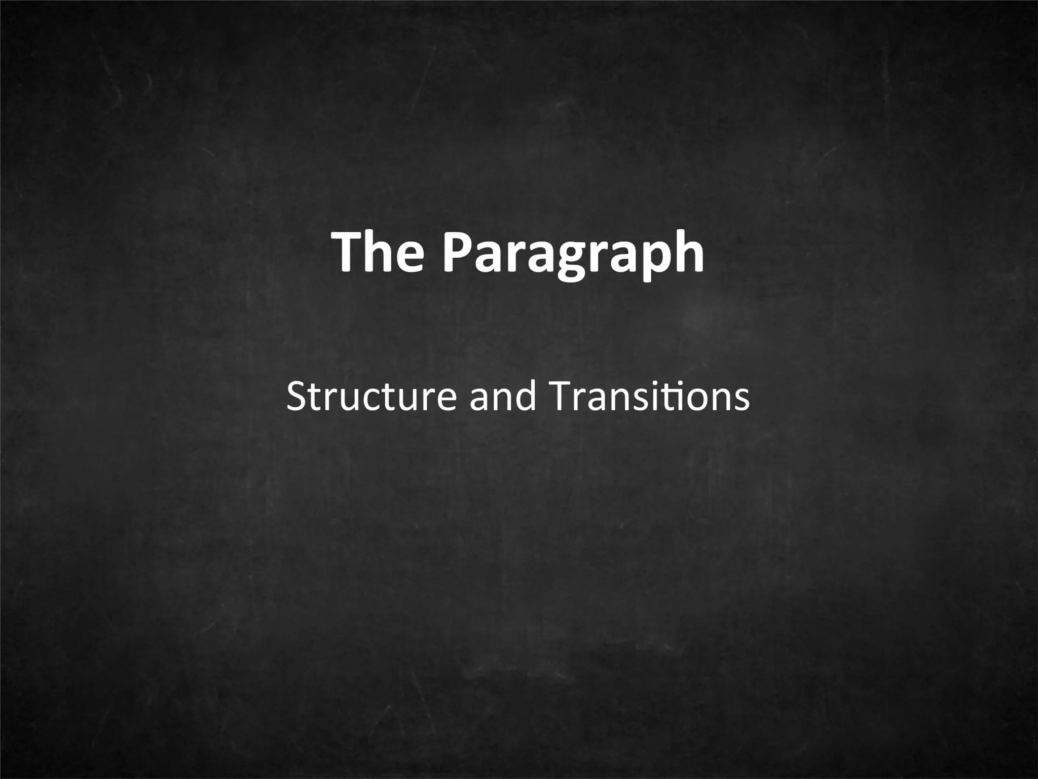 The information paragraph | PPT
