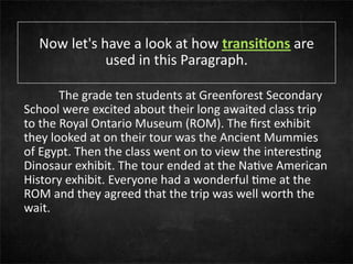 The information paragraph | PPT