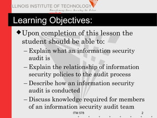 The information security audit | PPT