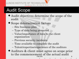 The information security audit | PPT