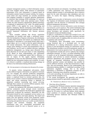 The information sharing platform for port container terminal logistics using virtual reality | PDF