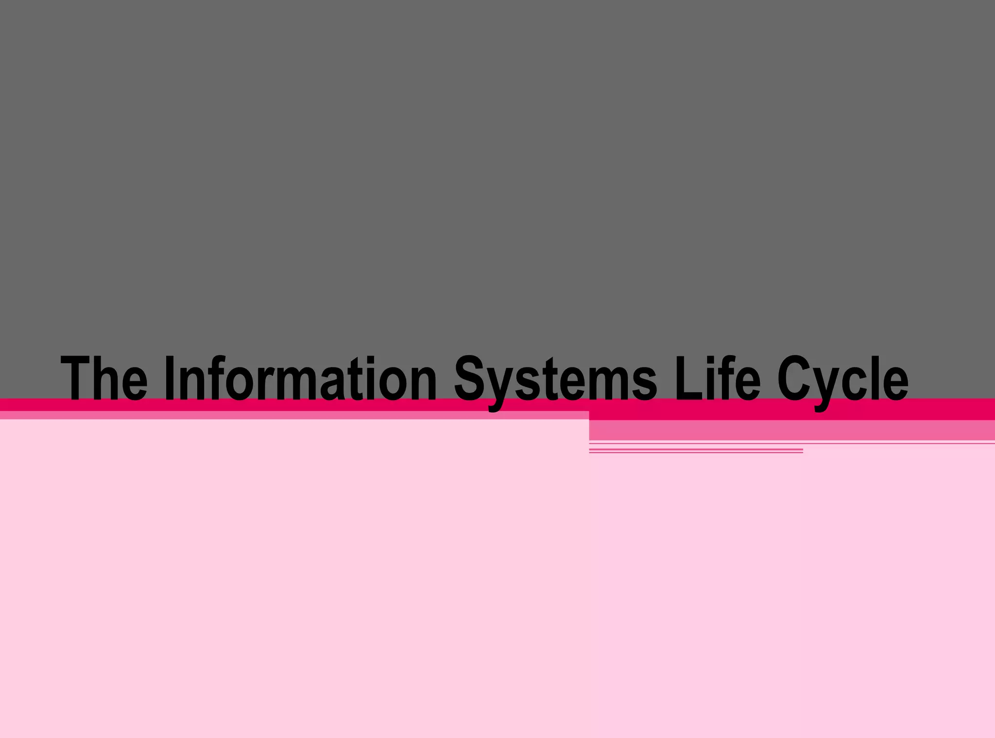 The information systems life cycle | PPT