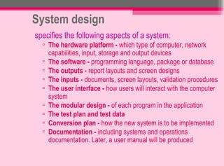 The information systems life cycle | PPT
