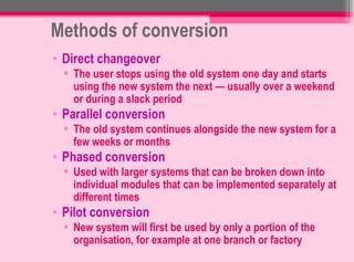 The information systems life cycle | PPT