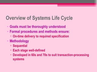 The information systems life cycle | PPT