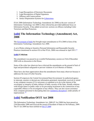 The information technology act | DOC