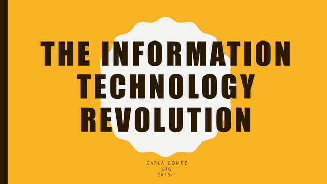 The information technology revolution | PPTX | Computer Networking | Computing
